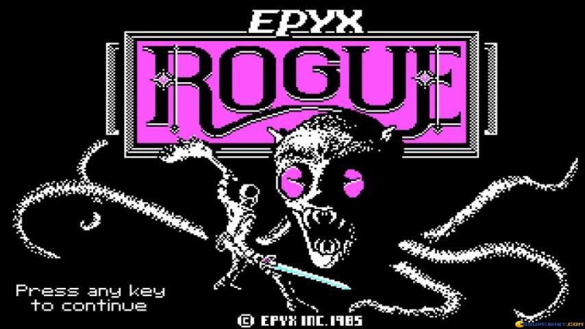 Rogue (Epyx, commercial release) gameplay (PC Game, 1984) - YouTube