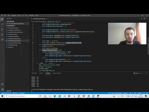 PyQt5 : ProgressBar Kullanımı (QProgressBar) #11 #pyqt5 #qprogressbar #python #pyqtqwidgets # ...