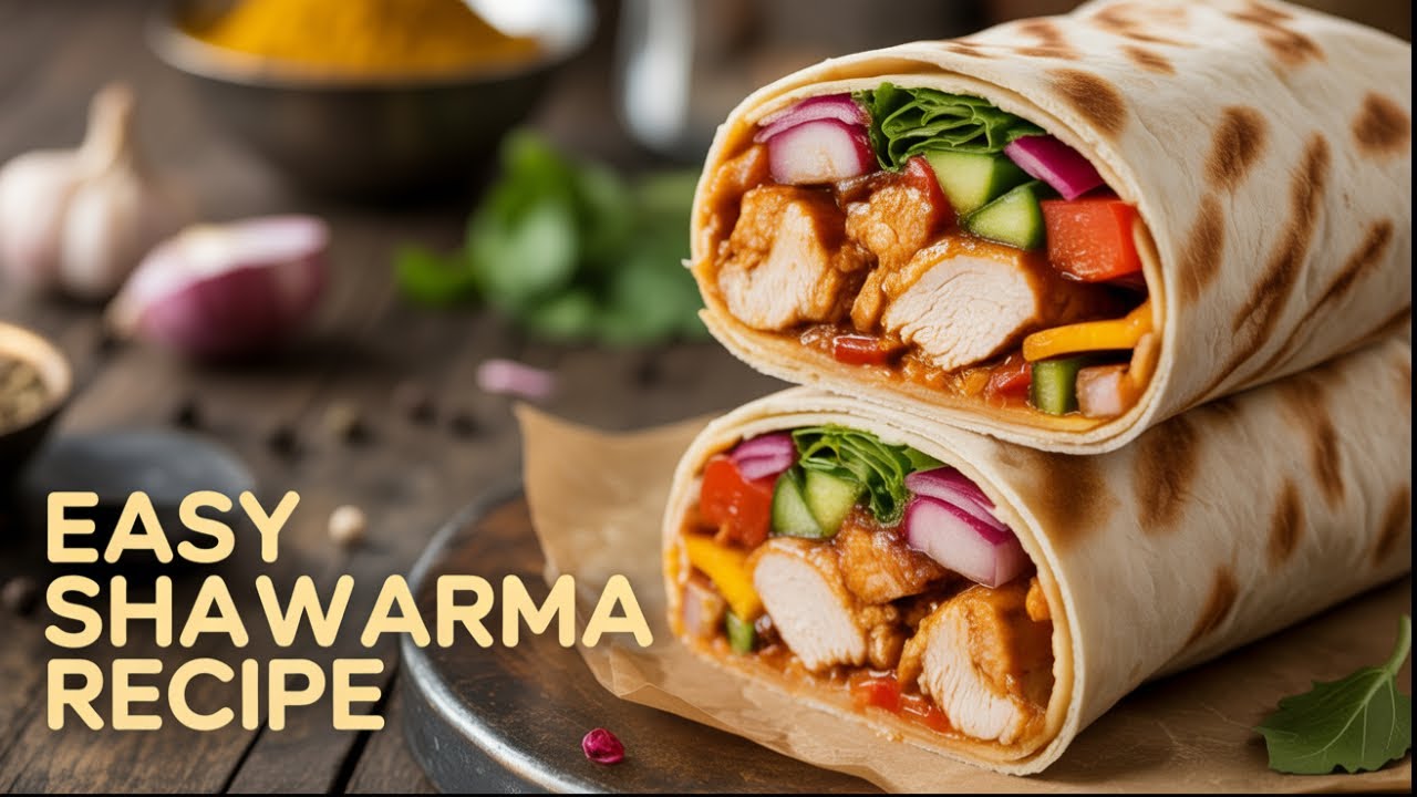 Comment faire un chawarma au poulet comme au resto ? - YouTube