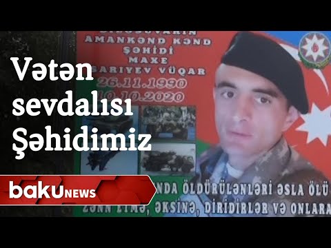 Vətən sevdalısı olan şəhid Vüqar Sarıyev