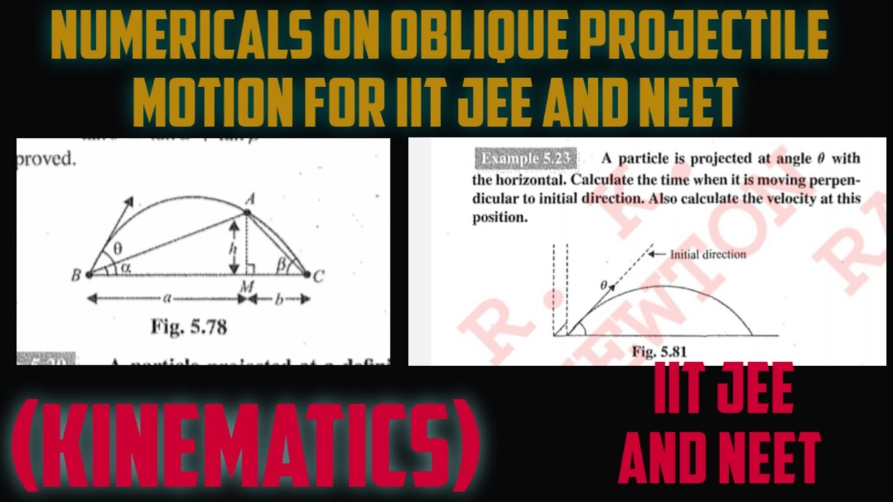 Numerical on Oblique projectile motion. - YouTube