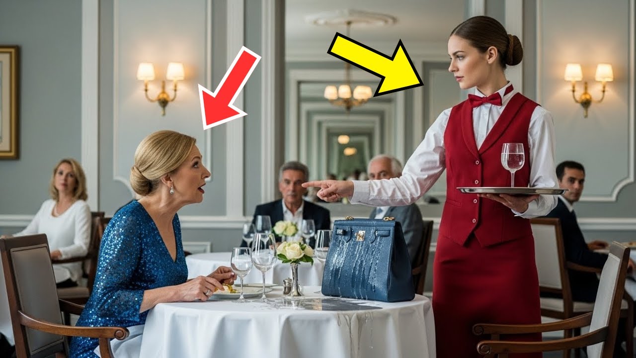 Une riche femme arrogante traite la serveuse de“simple aide”—puis ...