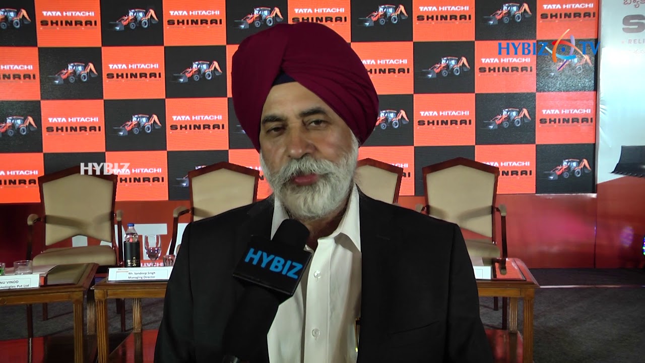 Sandeep Singh Tata Hitachi MD launches all new backhoe loader – Tata ...