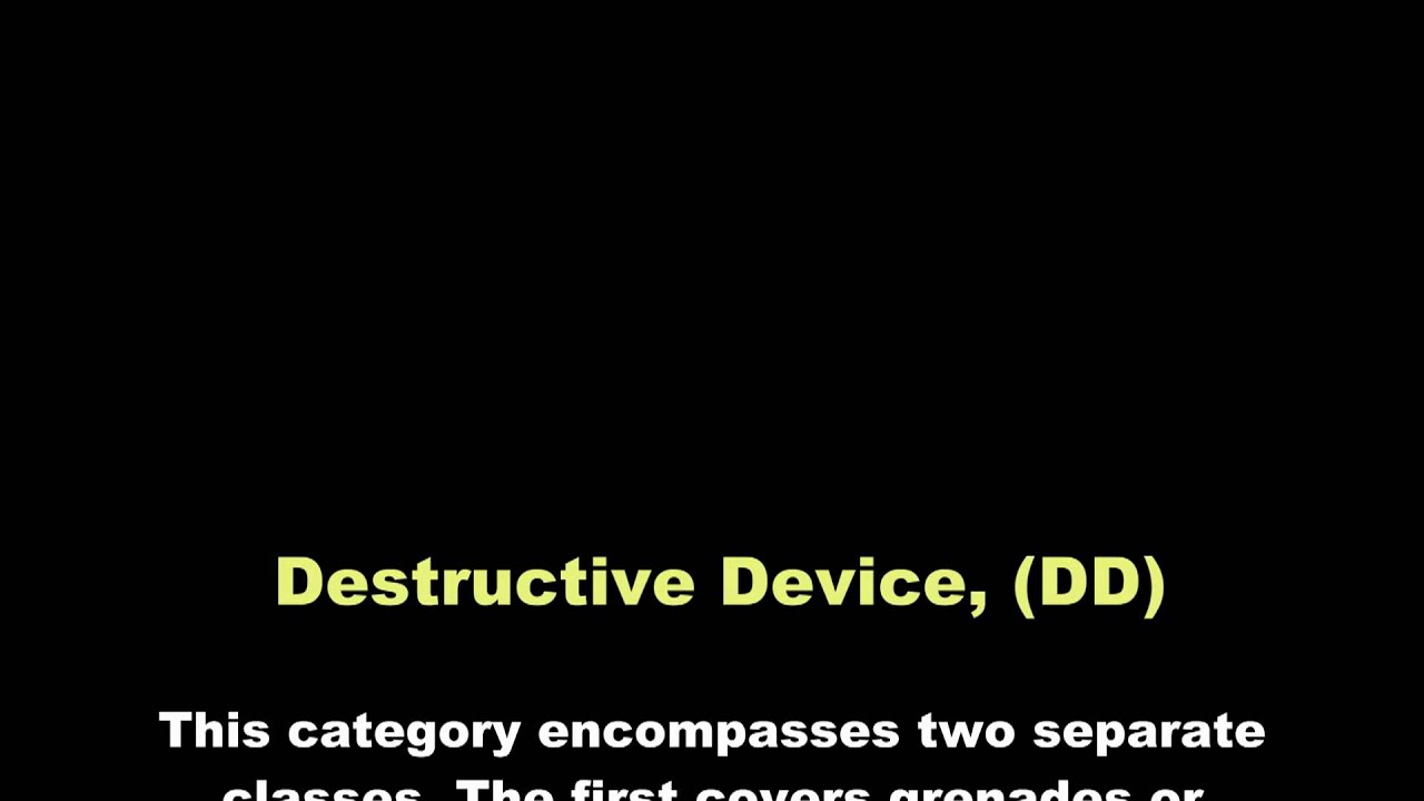 WEAPONS 101 (learning about Title I and Title II weapons) - corrected ...