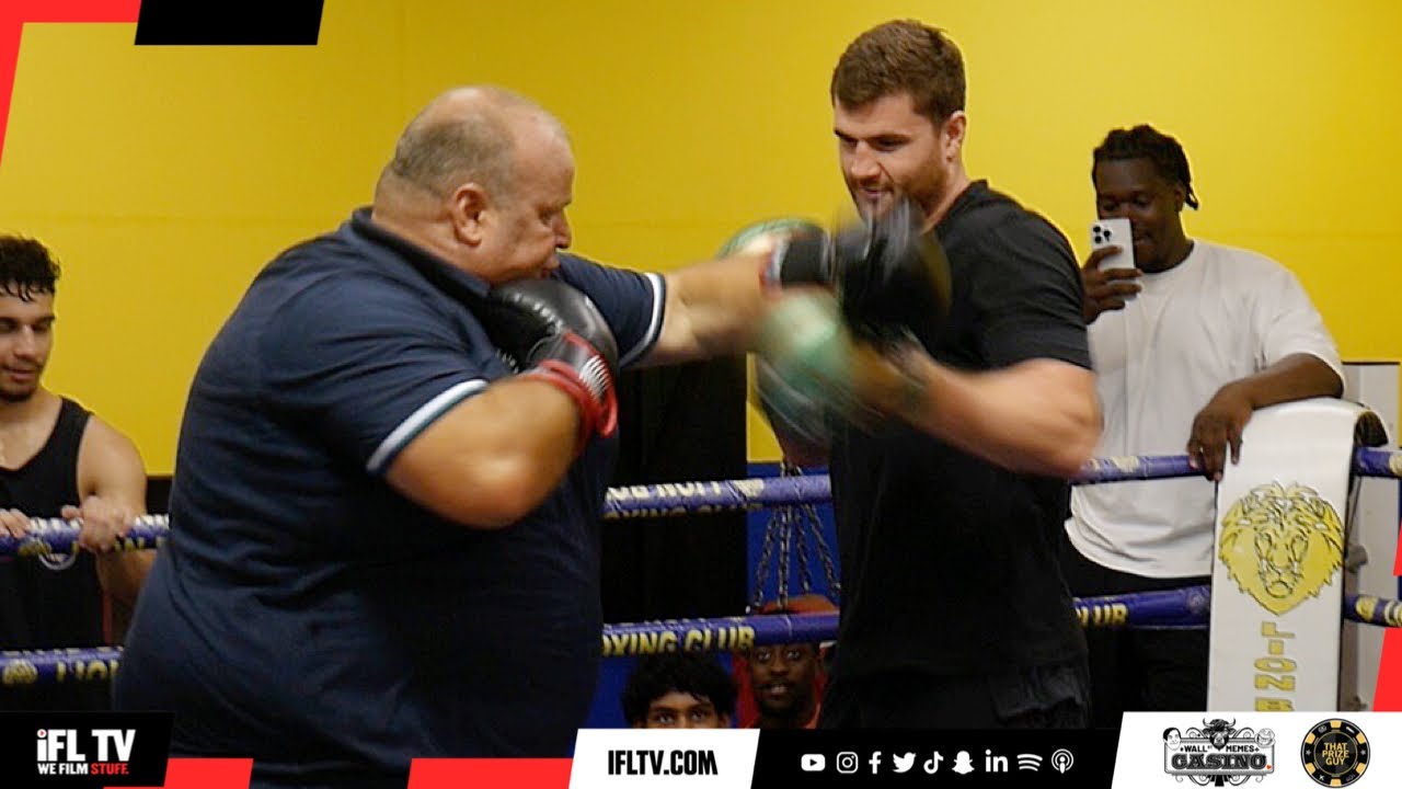 BOSH! - BIG JOHN FISHER BATTERS JOHNNY FISHER ON THE PADS AS EDDIE HEARN WATCHES ON - YouTube