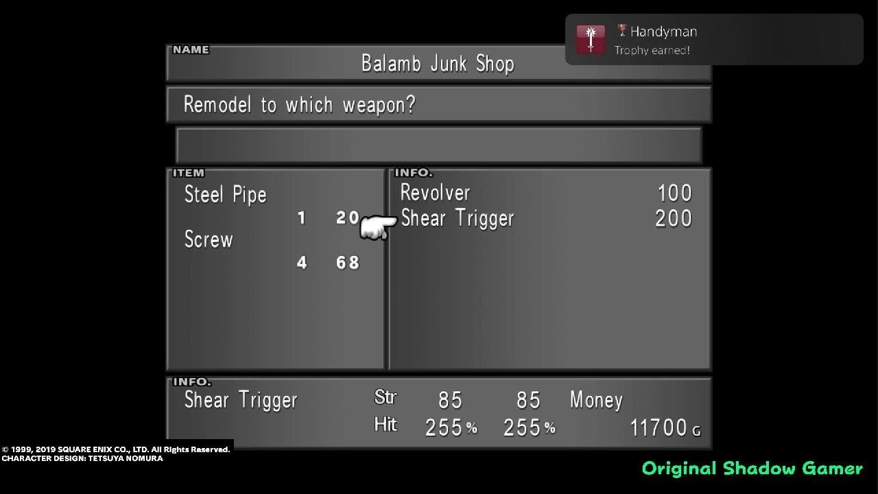 FINAL FANTASY VIII Remastered -Handyman Trophy - YouTube