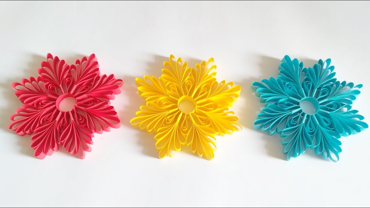 Decoration Craft Using Very Beautiful Paper | Paper Wall Hanging | DIY ...