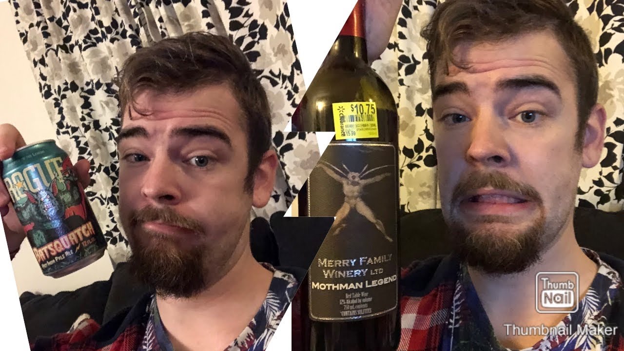 Mothman and batsquatch: Cryptid craft drink taste ! - YouTube