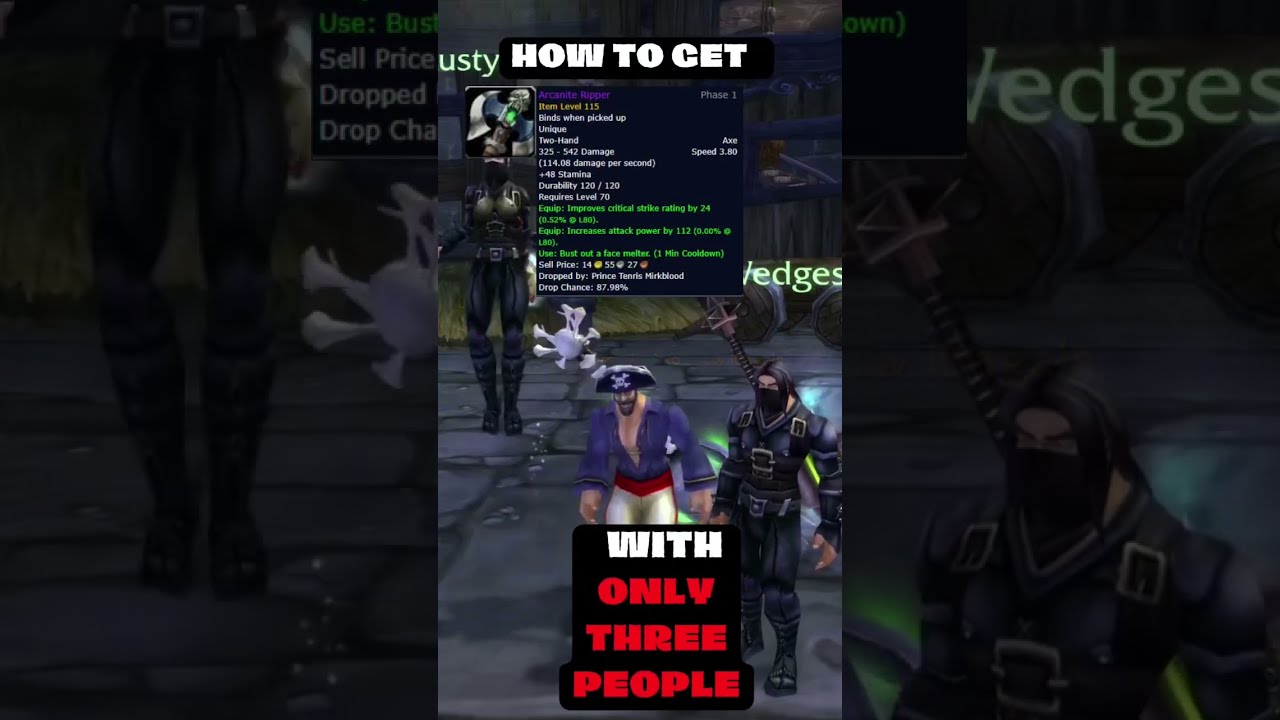 How to get Arcanite Ripper with ONLY 3 PEOPLE! - YouTube