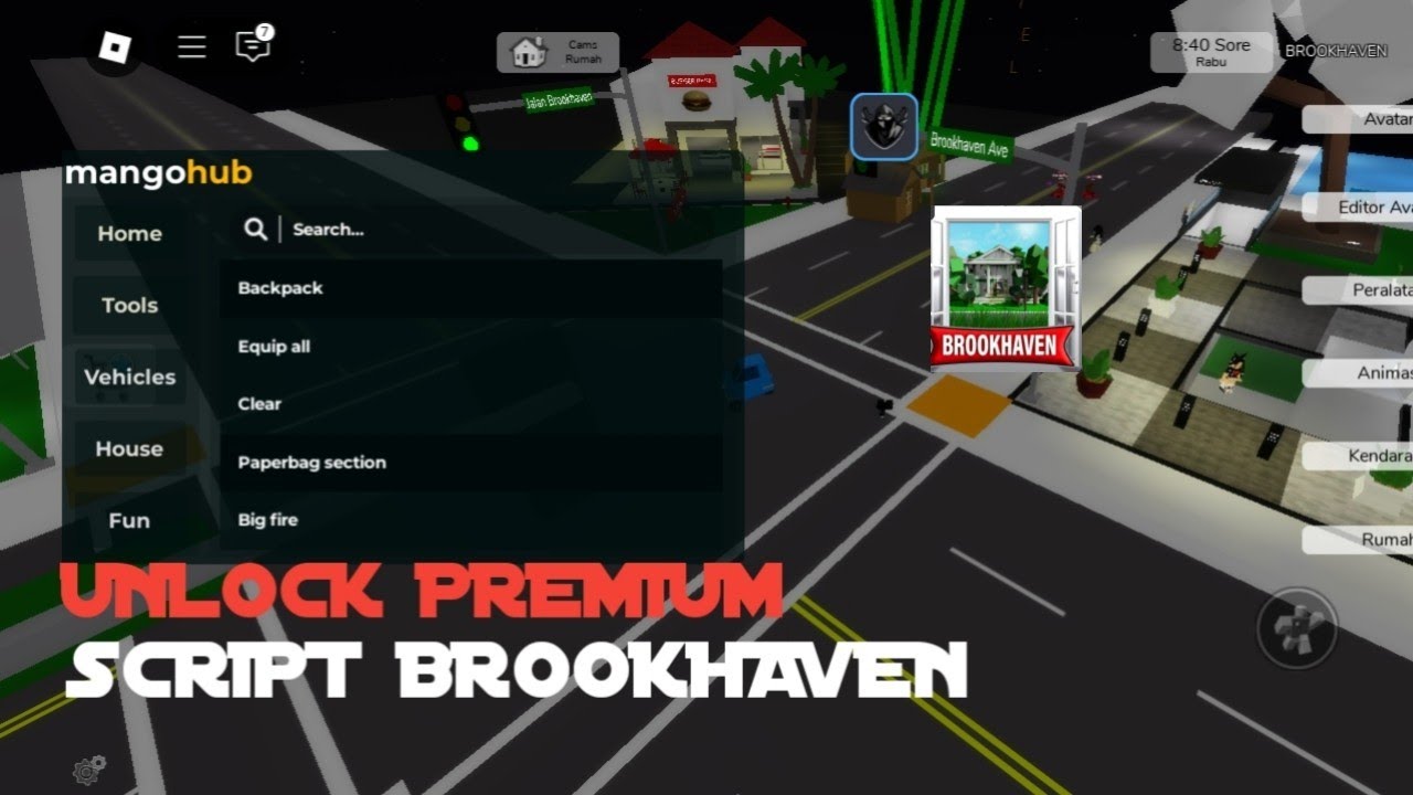 NEW Script 🥭 Mango Hub BROOKHAVEN LAG SERVER - YouTube