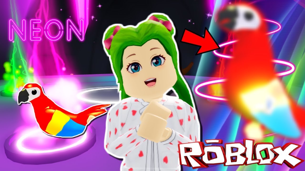 😱CONVIERTO A MI LORO ROJO EN NEON (ASOMBROSO) ADOPT ME🦜- ROBLOX - YouTube
