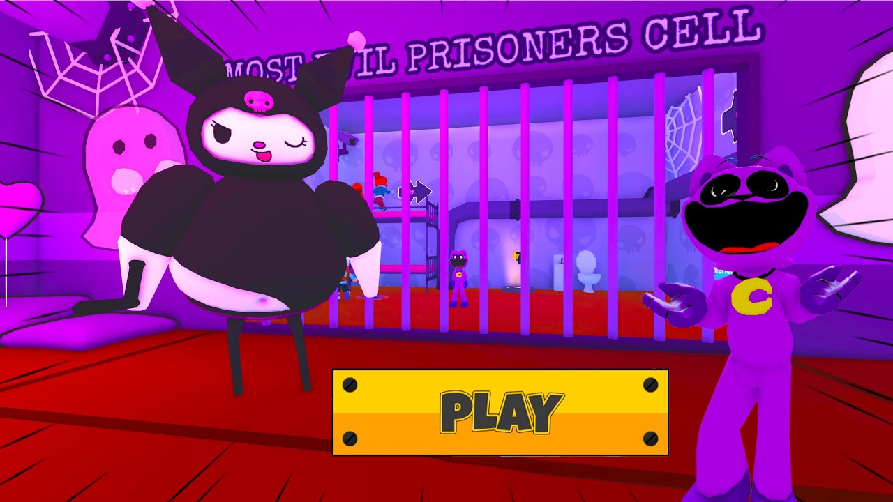 NEW KUROMI HEELO KITTY BARRY'S PRISON RUN OBYY ESCAPE -- All Bosses ...
