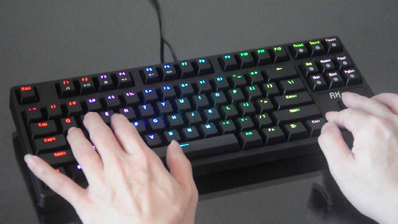 Royal Kludge RG-987 RGB Mechanical Gaming Keyboard (Black Body, Blue ...