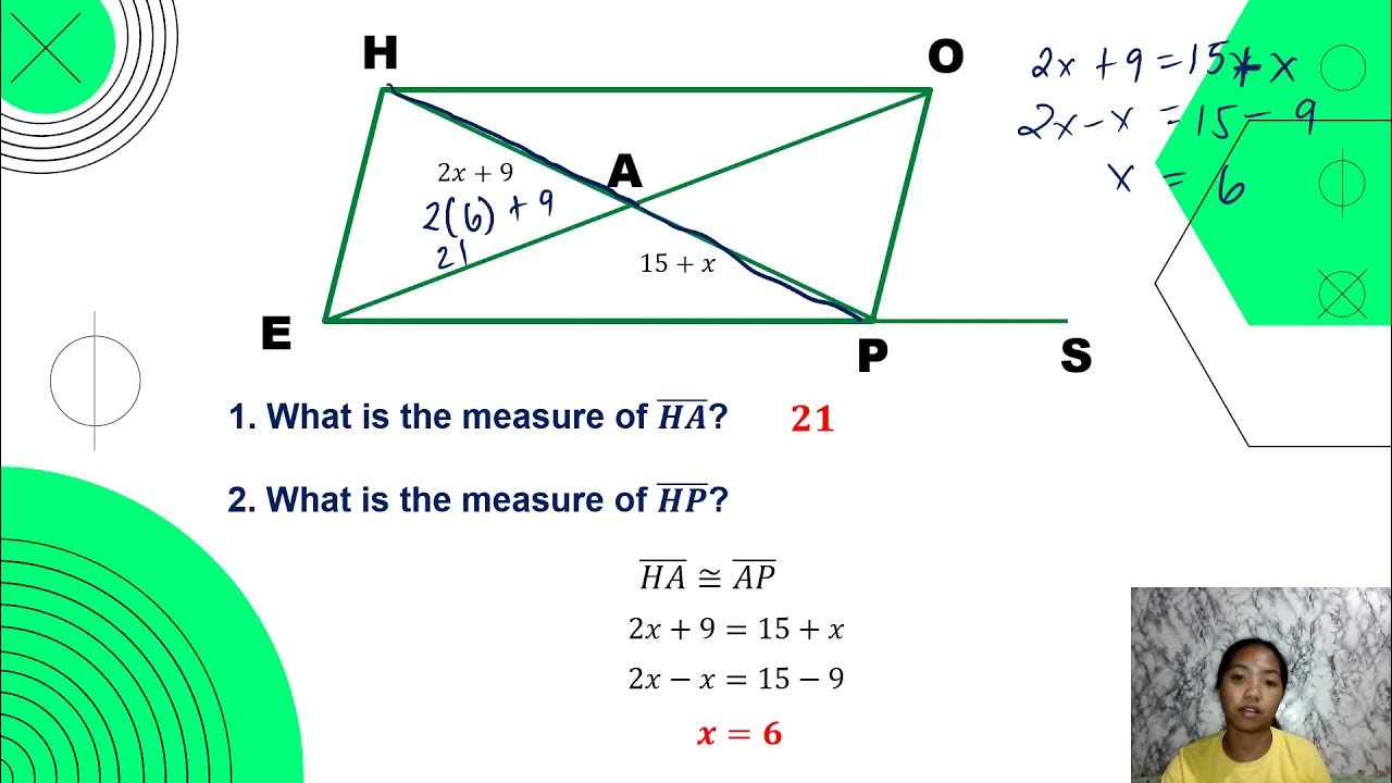 Solving Basic Parallelograms - YouTube