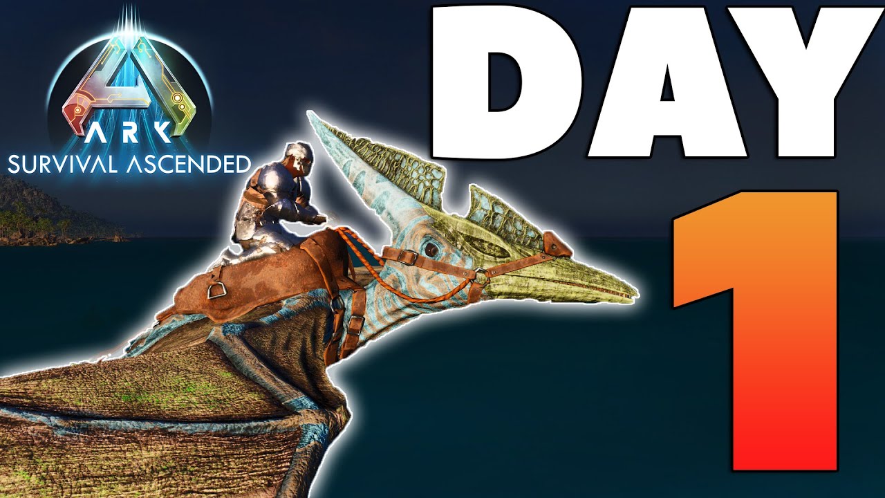 Starting SOLO Day 1 On Ark Ascended - ASA PvP - YouTube