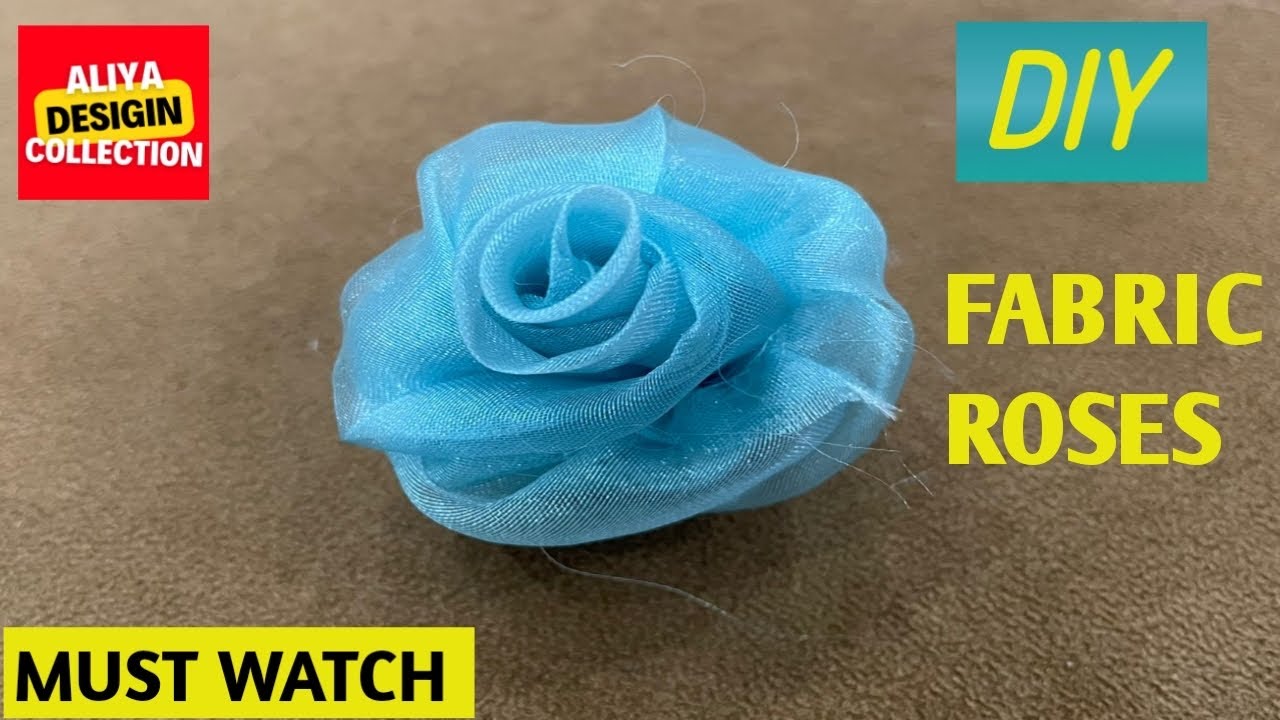 DIY Fabric Roses / How to make handmade Fabric flower easy and ...