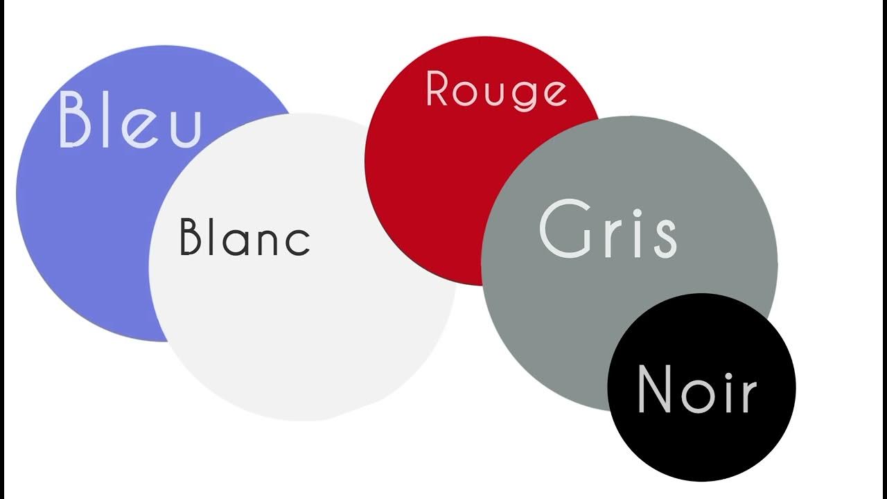 Les couleurs ( Colors in French) - YouTube