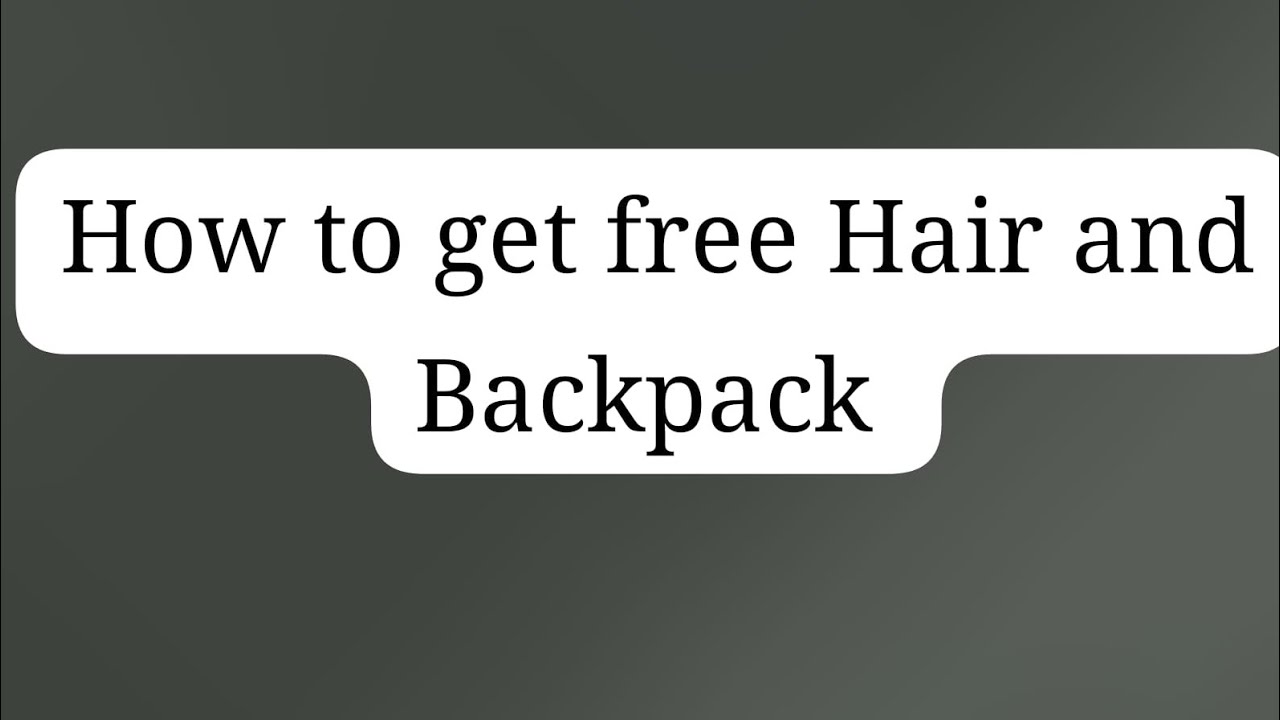 How To Get Free Hair And Backpack In Roblox #Roblox #RainboCorn - YouTube