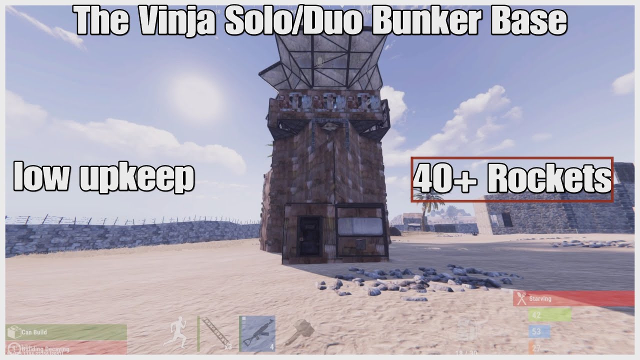 Console Rust: The Vinja Solo/Duo Bunker Base - YouTube
