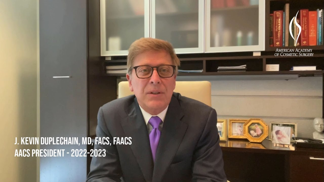“The Academy means everything to me." - J. Kevin Duplechain, MD, AACS ...