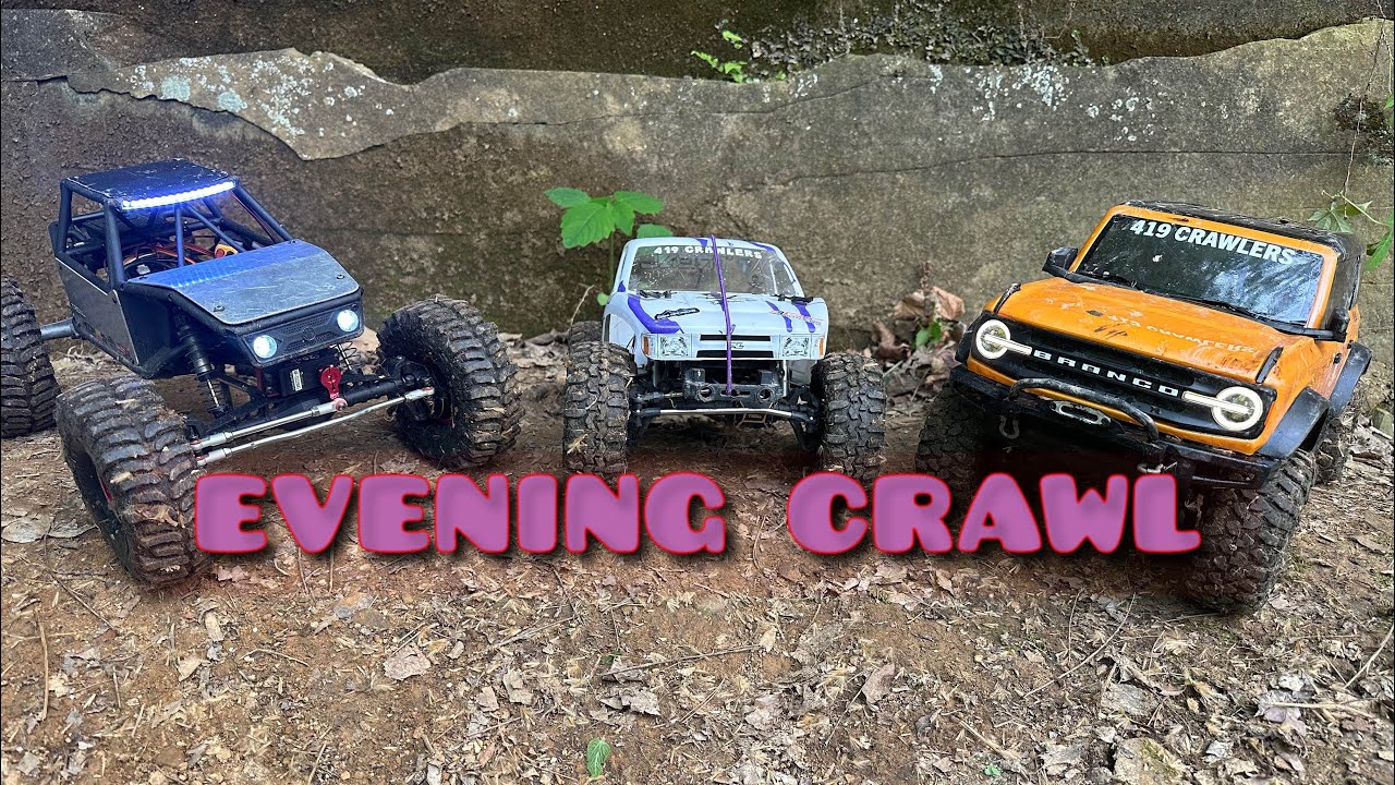 The 419 head out for an evening crawl! #rc #axial #scalecrawler # ...