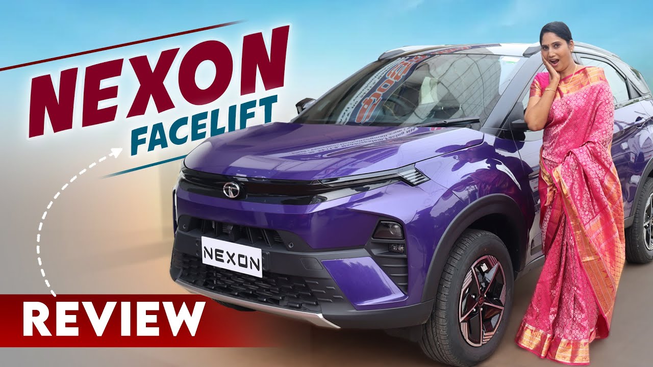 2023 Tata Nexon Facelift In Telugu | Nexon Facelift Car Review In ...