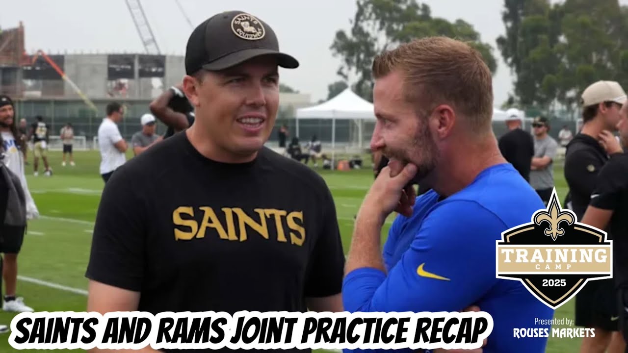 Saints And Rams Joint Practice Recap - YouTube