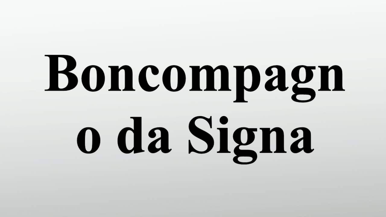 Boncompagno da Signa - YouTube