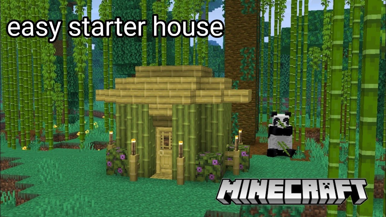 Master the Art of Minecraft: Build Your Own Bamboo Starter House - YouTube