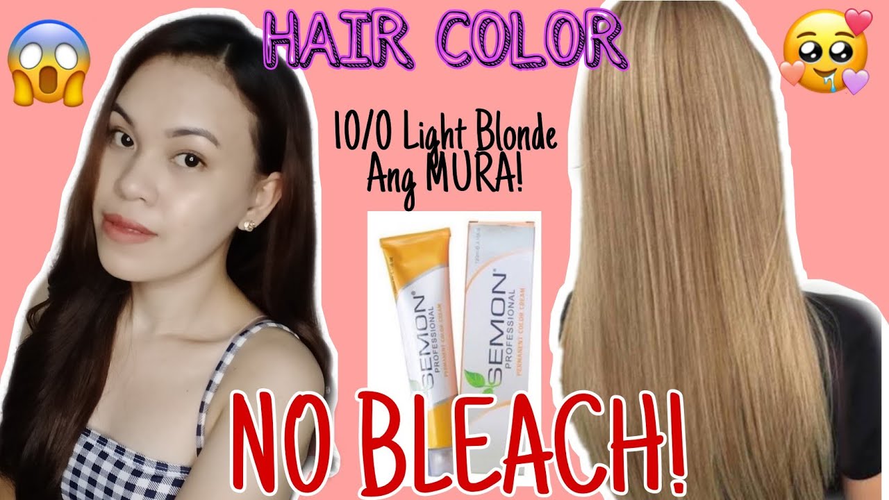 DIY HAIR COLOR USING AFFORDABLE PRODUCTS | PAANO MAGKULAY | SEMON HAIR ...