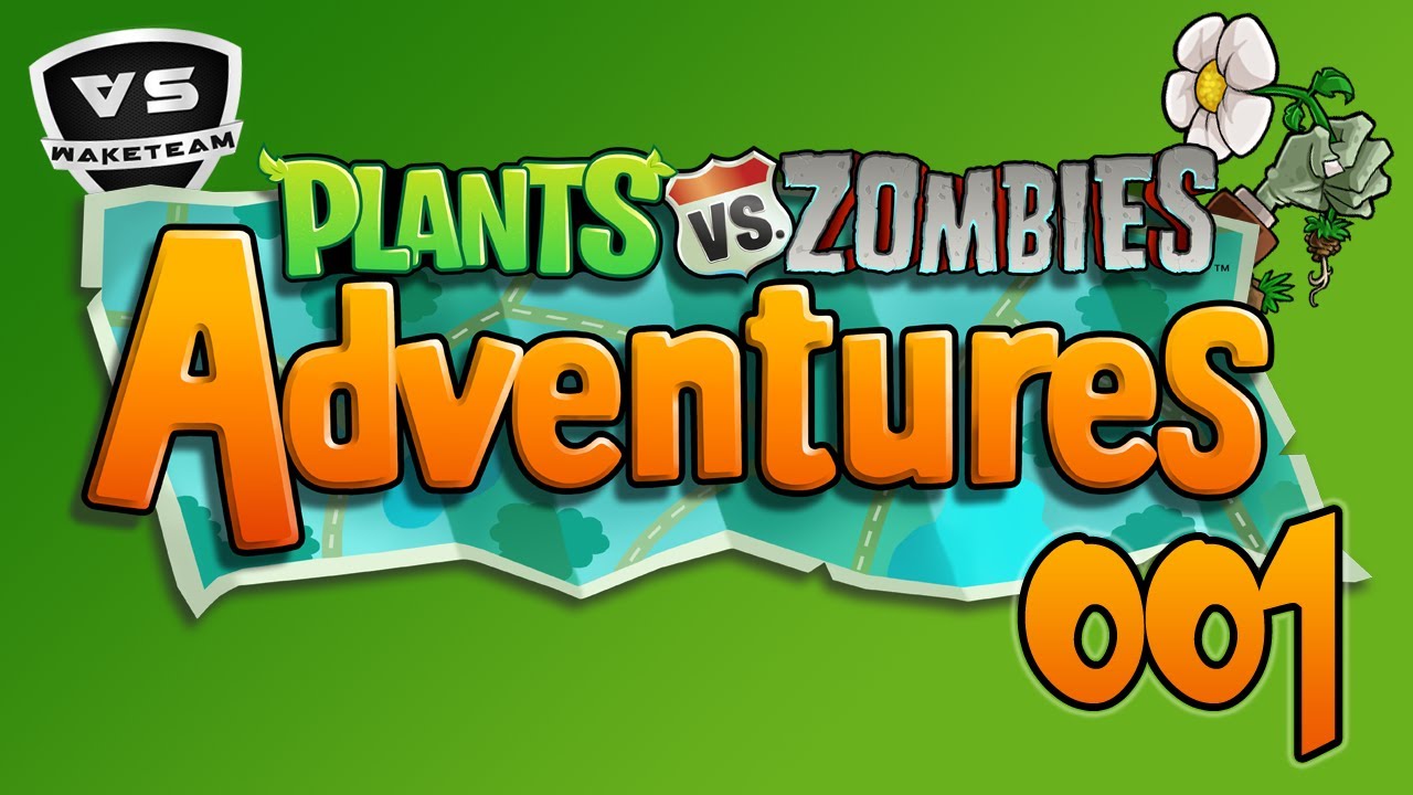 Plants vs. Zombies Adventures Walkthrough #001 - Level 1 - YouTube