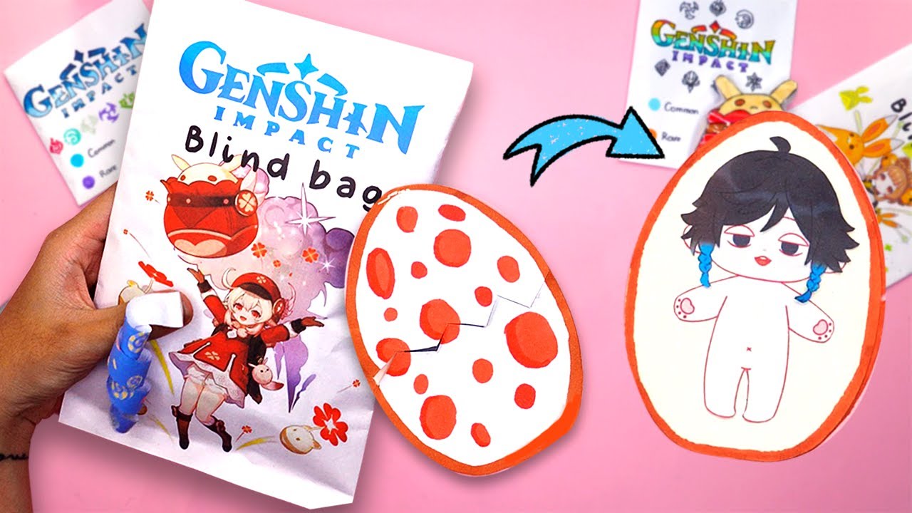 [🐾paper diy🐾] Venti - Genshin Impact 💗 Craftybunnies ASMR Blind Bag ...