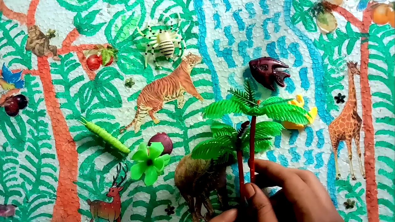 Forest model Artwork | School Project of Forest making model | How to ...