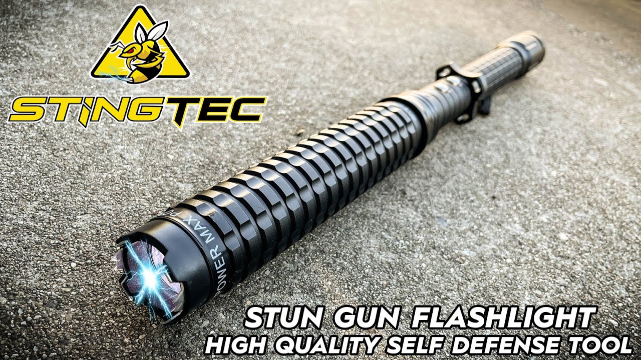 STINGTEC BATON STUN GUN FLASHLIGHT - YouTube