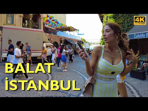 Istanbul Balat Walking Tour 4K UHD 50fps | Balat & Fener Tour - Balat Church