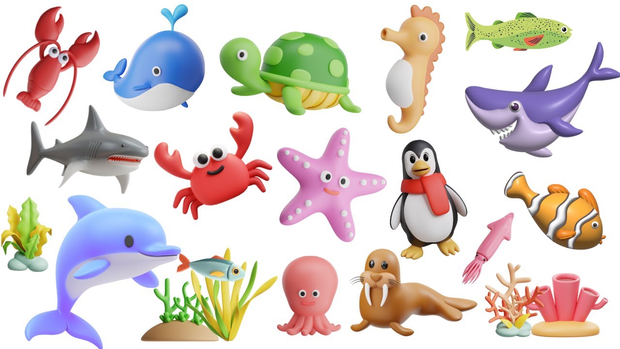 Learn Sea Animals in English | Fun Underwater Adventure for Kids |Fun ...