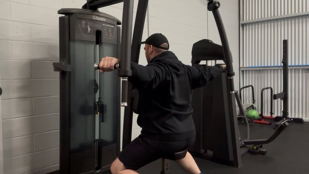Rear Delt Fly Machine | Rear Delt & Upper Back Isolation Demo - YouTube