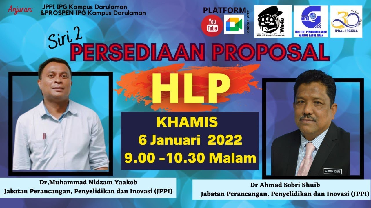 Persediaan Proposal HLP 2022 (siri 2) - YouTube