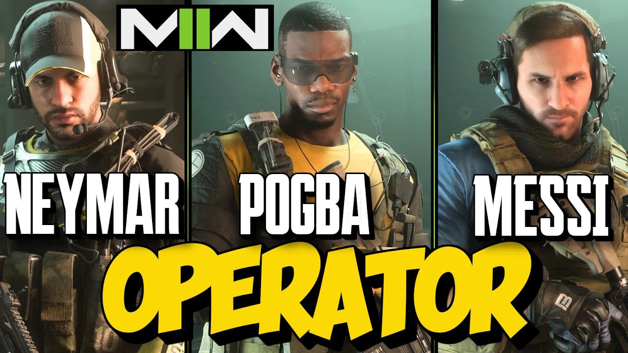 Messi Pogba und Neymar als Operator in Call of Duty MW2 - YouTube