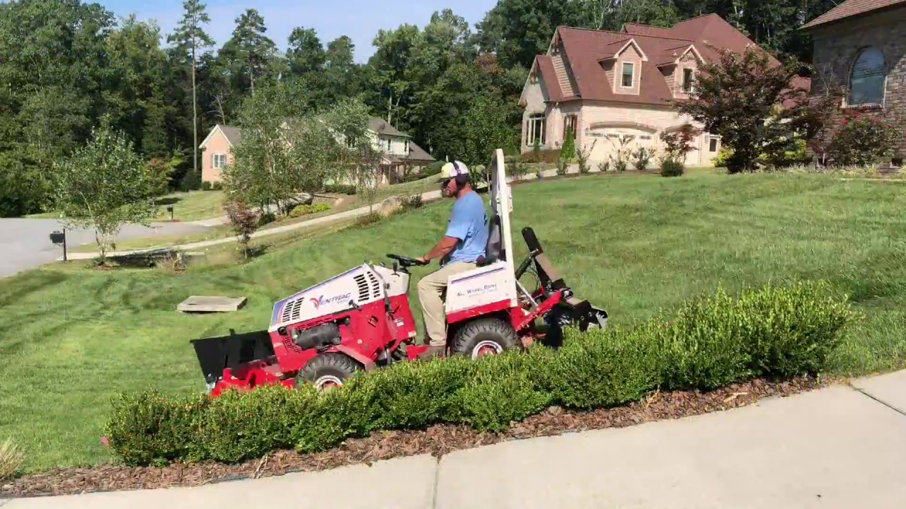 VENTRAC Steep Hill Aeravator Action - YouTube