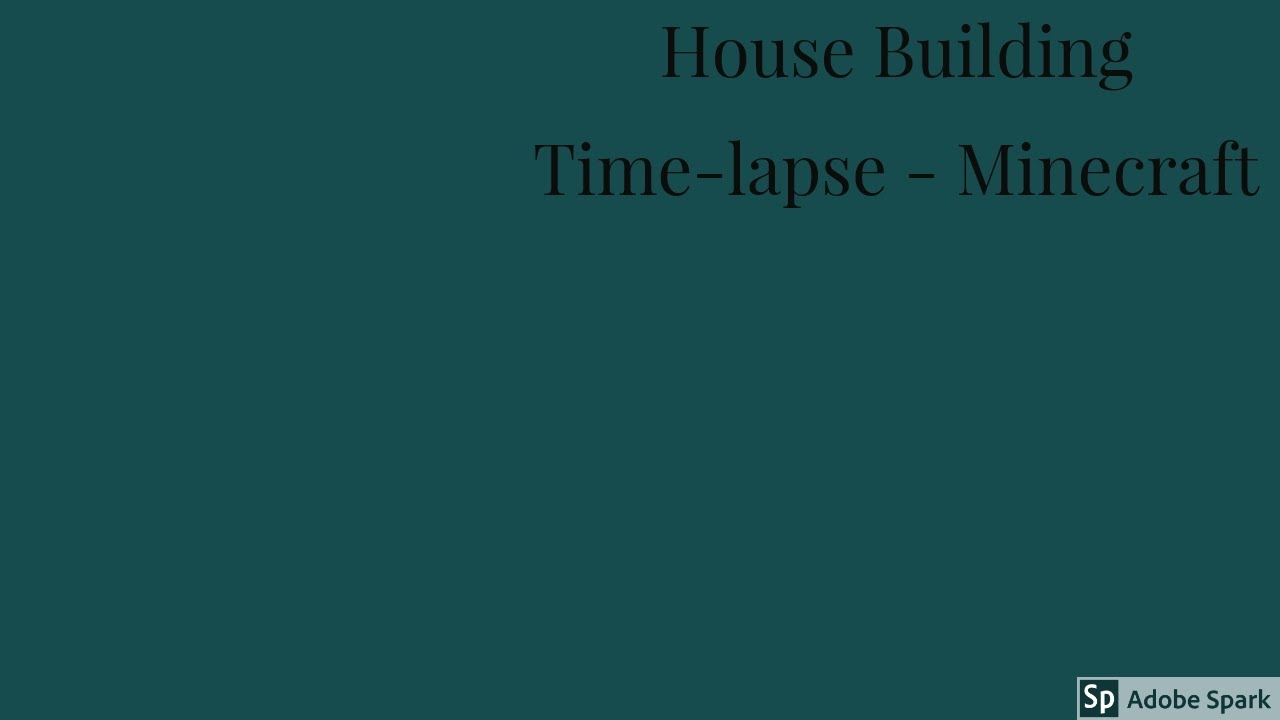 Minecraft House Building Time-lapse - YouTube
