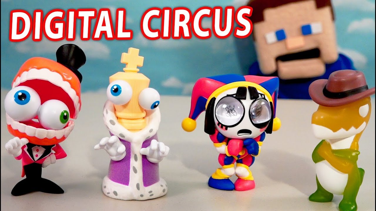 Digital Circus Collectable Premiere Vinyl 4" Figures Set - YouTube