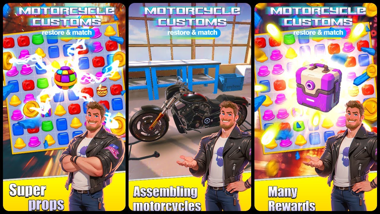 Motorcycle Customs Game Gameplay Android Mobile - YouTube