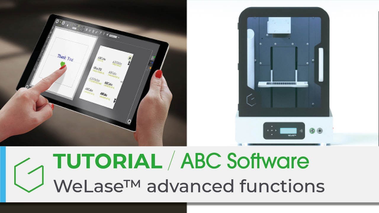 How to use advanced functions of ABC software for the WeLase™? - YouTube