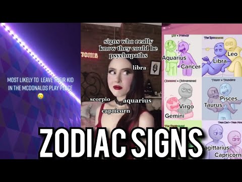 Zodiac Signs Tiktok Compilation♋♍♓