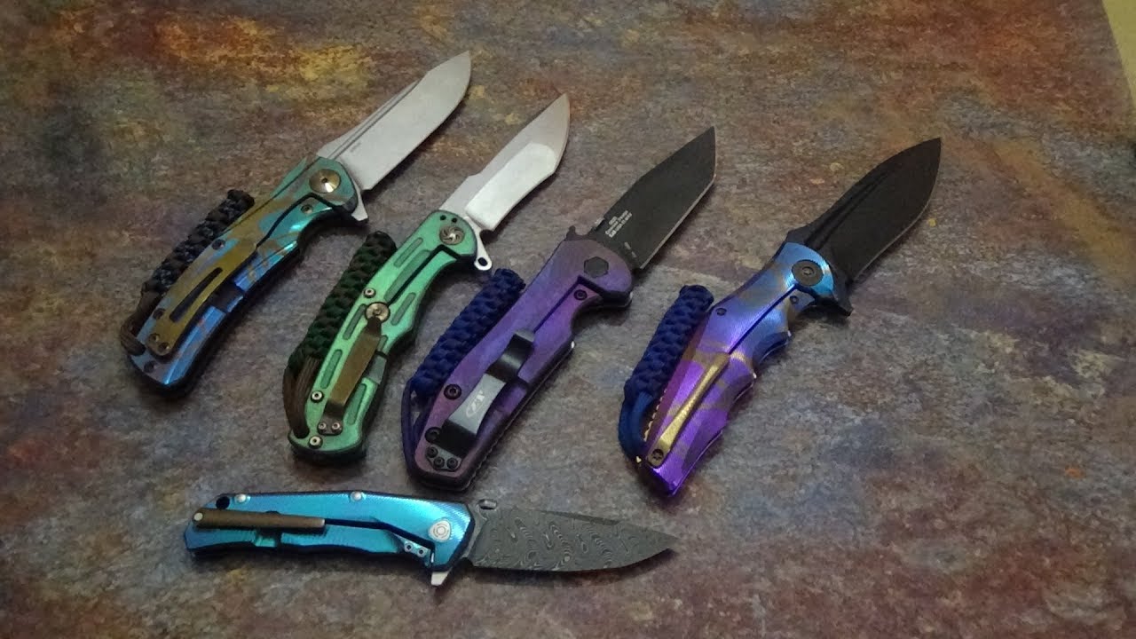 Reate Horizon C, Lionsteel TRE, ZT0620 custom anodized by Jeff Perkins ...