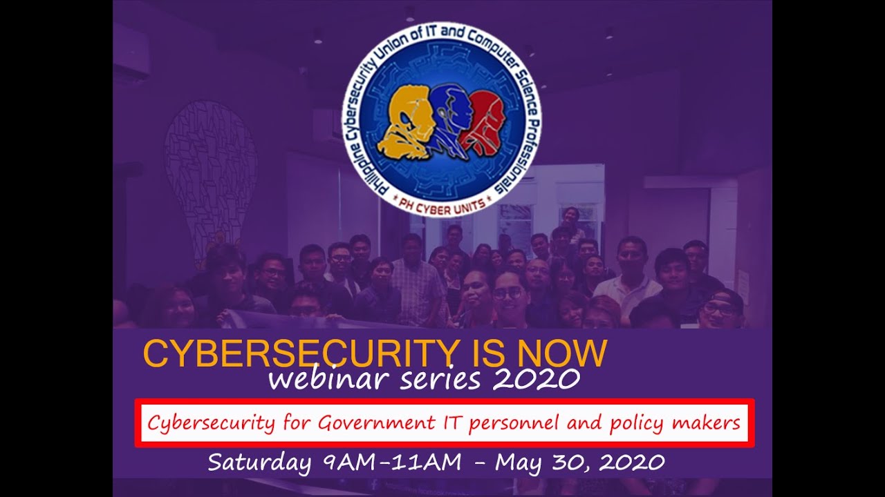Invitation to Cybersecurity is Now Webinar Series - YouTube