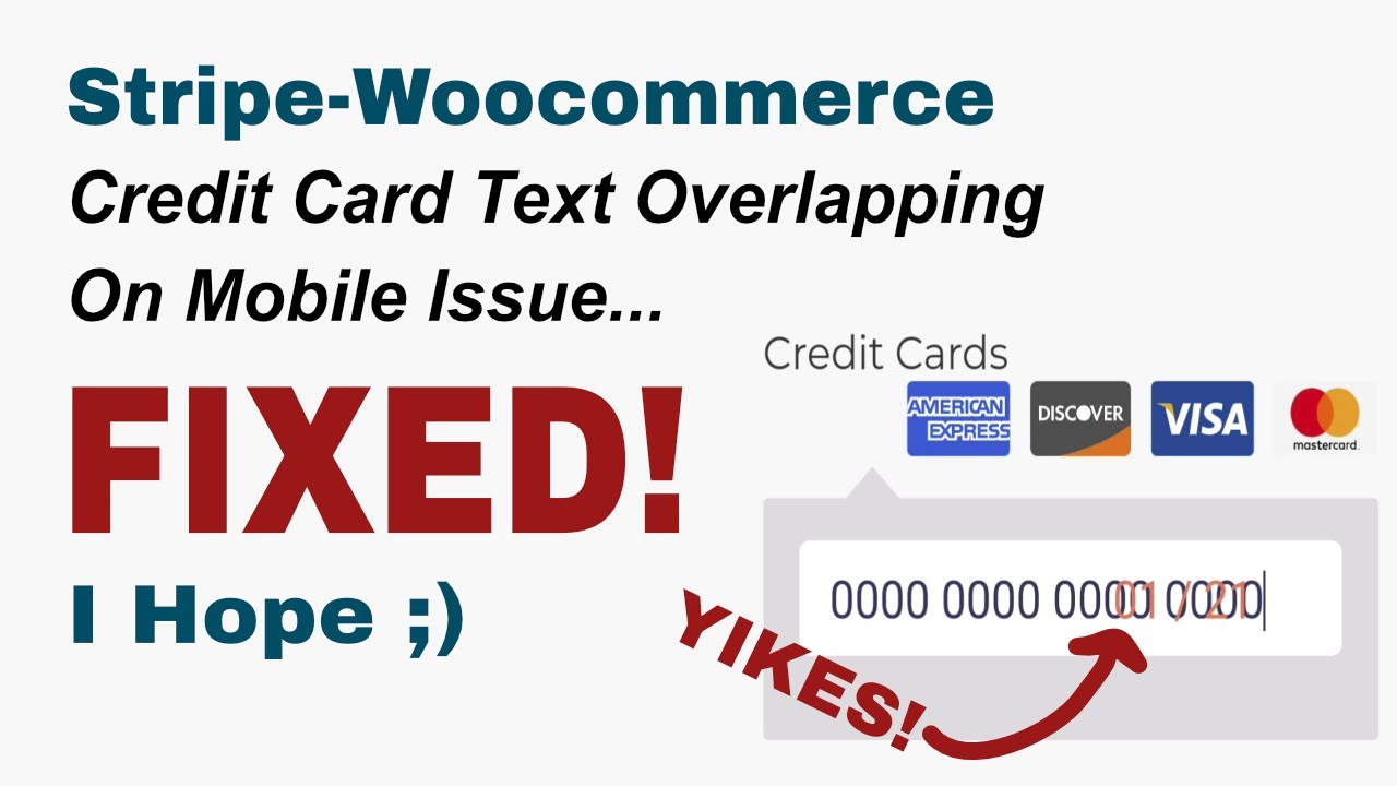 *FIXED* Stripe Credit Card Number Overlapping Issue on Mobile with ...