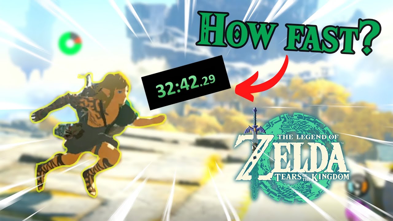 How fast can link leave the starting island? - YouTube