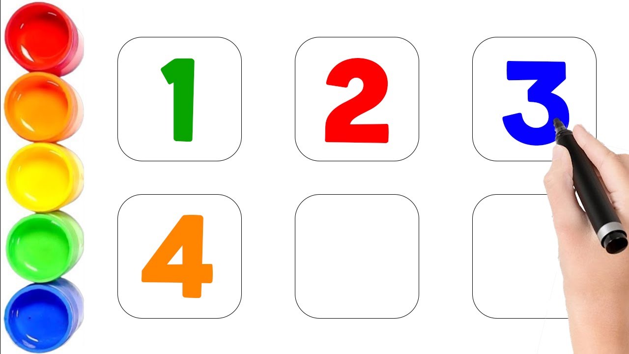 123 Number | 1234 Number Names | 1 To 20 Numbers | 123 learning for ...